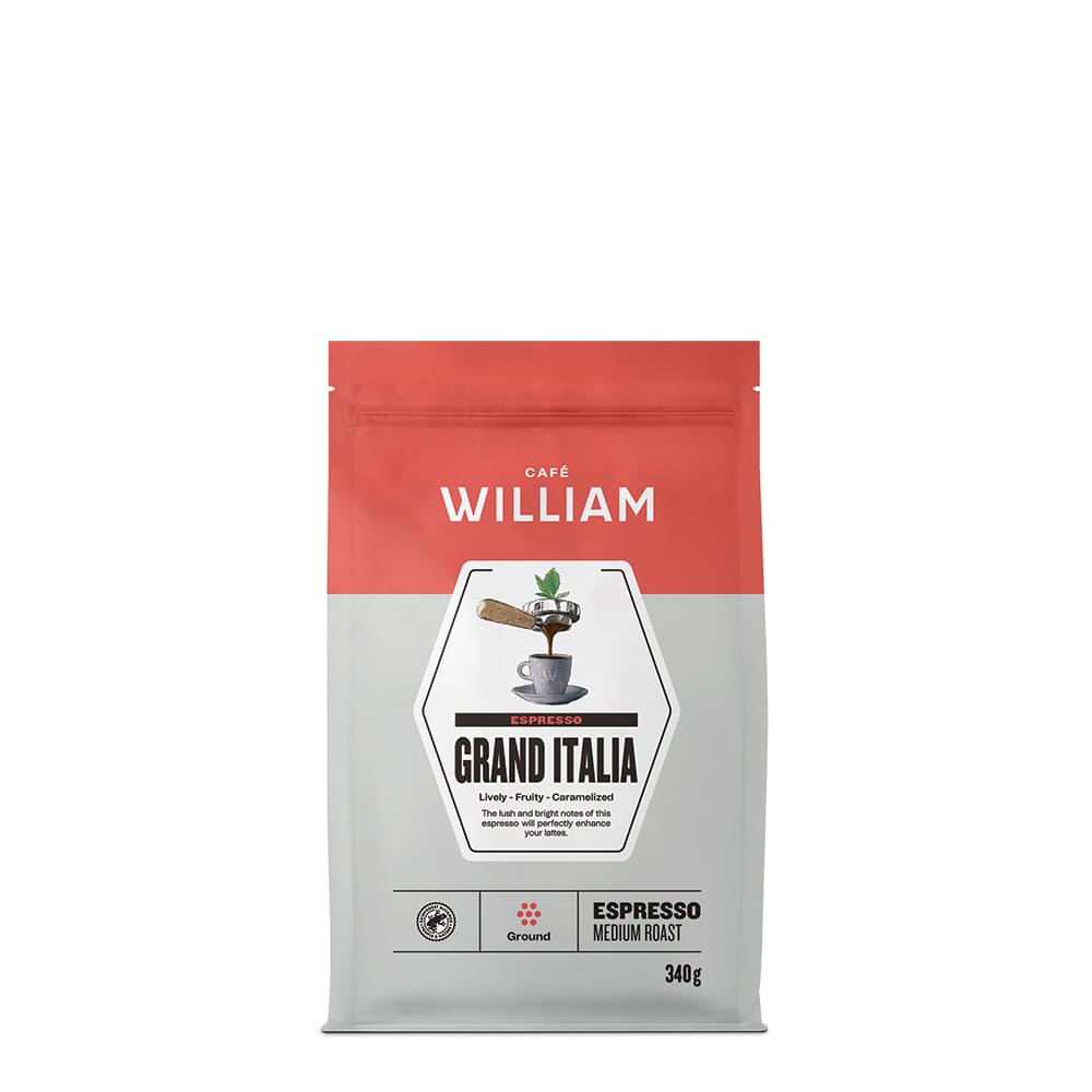 Grand Italia: Traditional Espresso - Beans or Ground | Cafe William