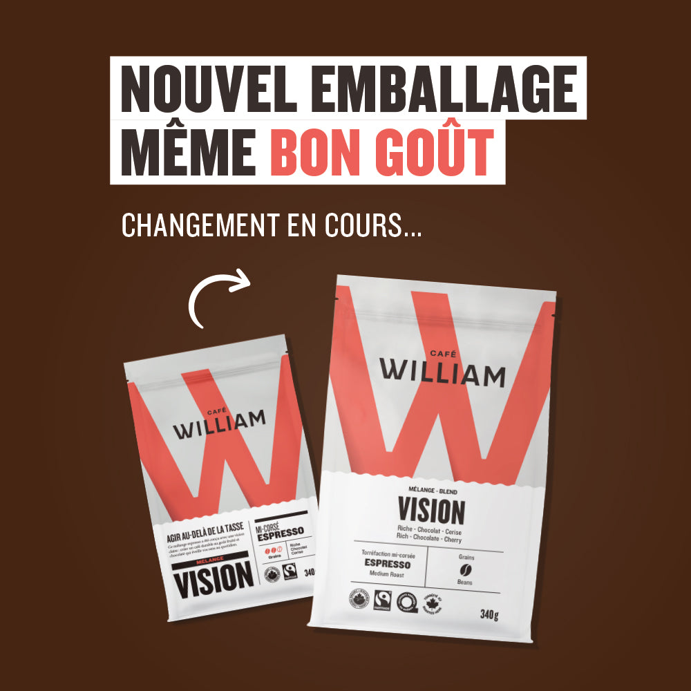 Café en grains | Café biologique et équitable – Café William